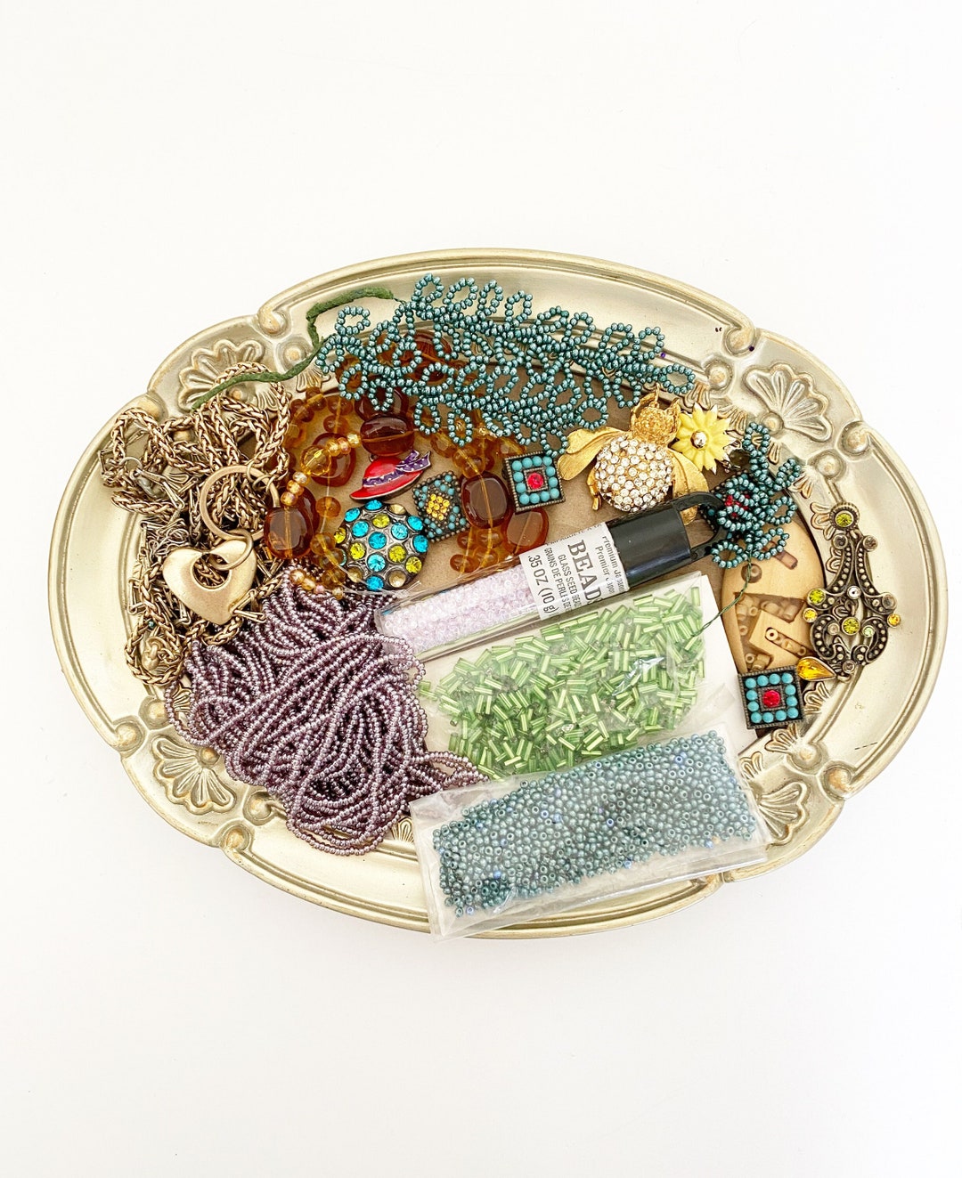 Seed Bead Destash Lot | Crafting Supplies | Diy Projects | Replacement ...