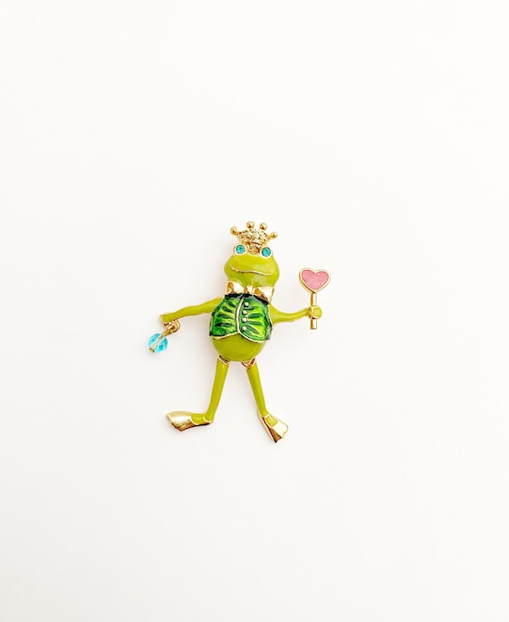 Cutest Prince Frog Pin by TC Tanya Creations | Frog P… - Gem