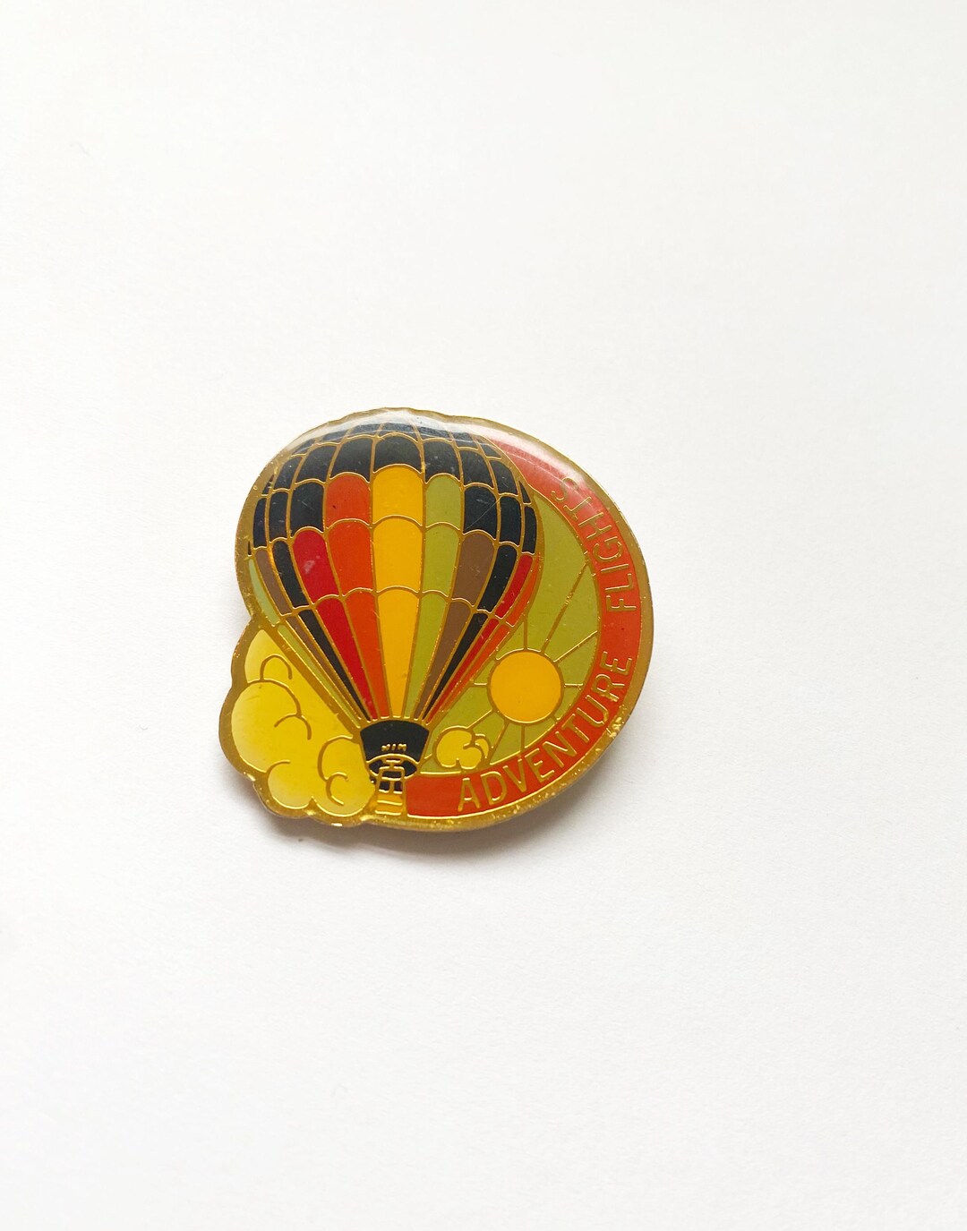 Vintage Enamel Air Balloon Pin: Adventure Flights Souvenir - Etsy