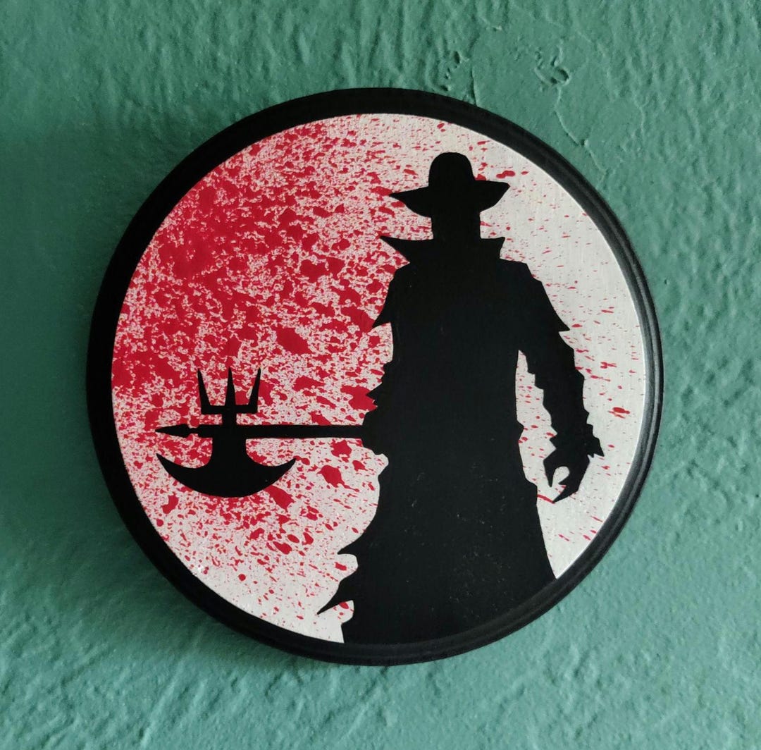 The Creeper Hand Painted Silhouette Plaque - Etsy