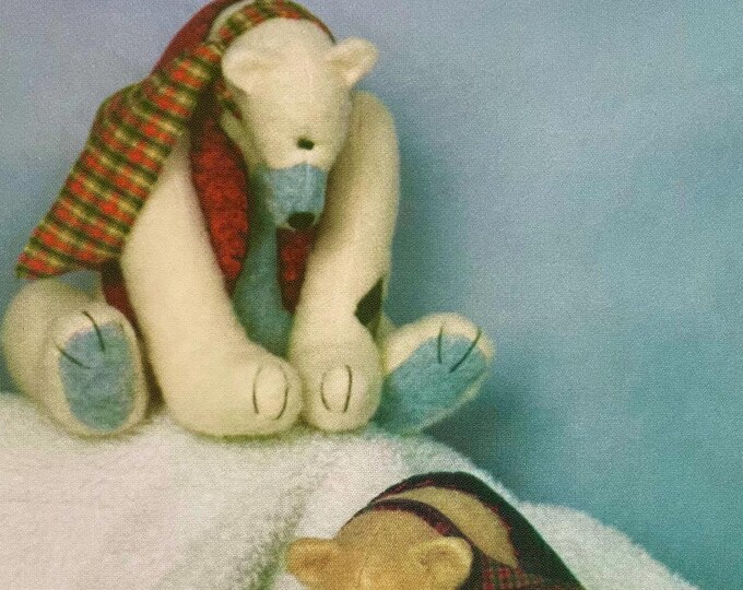 LA Designs Craft Sewing Pattern POLAR PALS Unique Bears Snuggable and ...