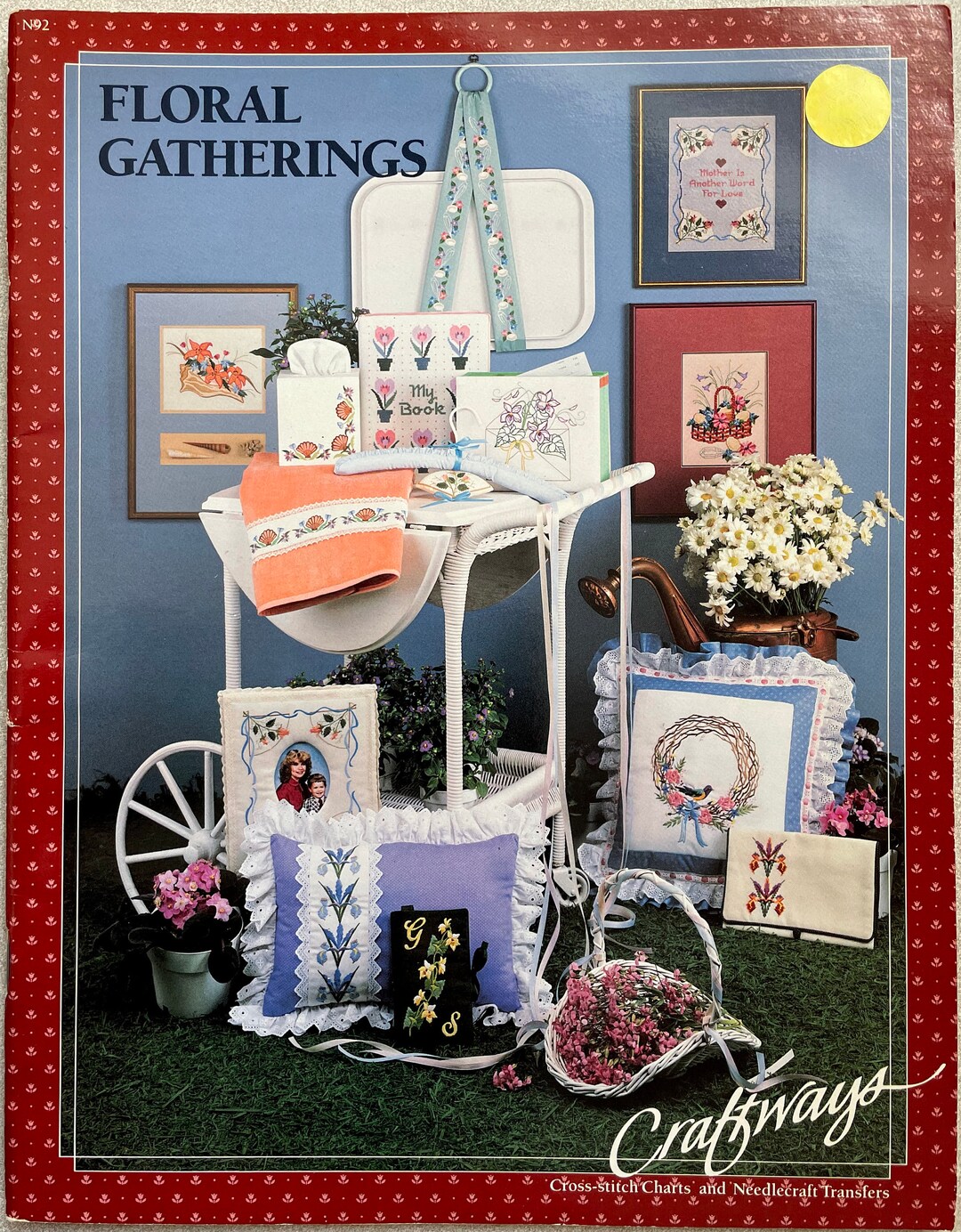 Craftways Cross Stitch Charts and Needlecraft Transfer Booklet FLORAL ...
