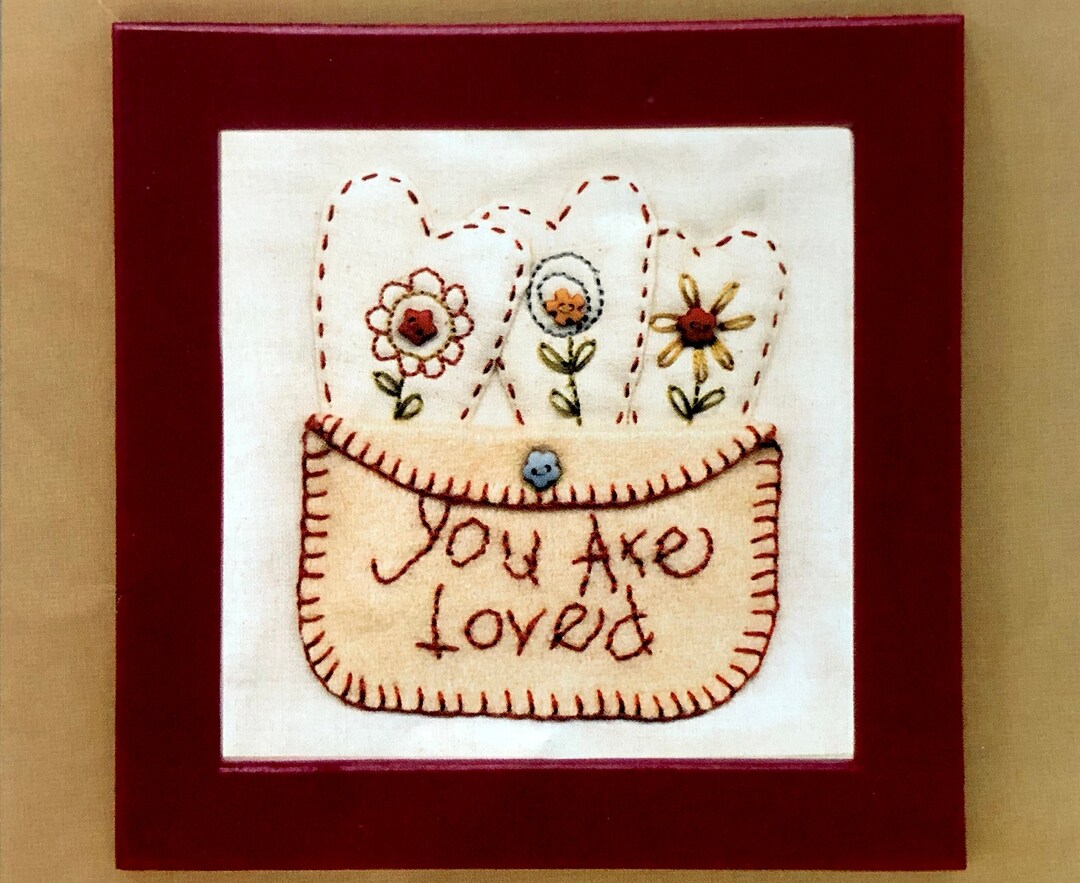 Provo Craft Complete Embroidery Kit YOU ARE LOVED Includes Double Frame ...