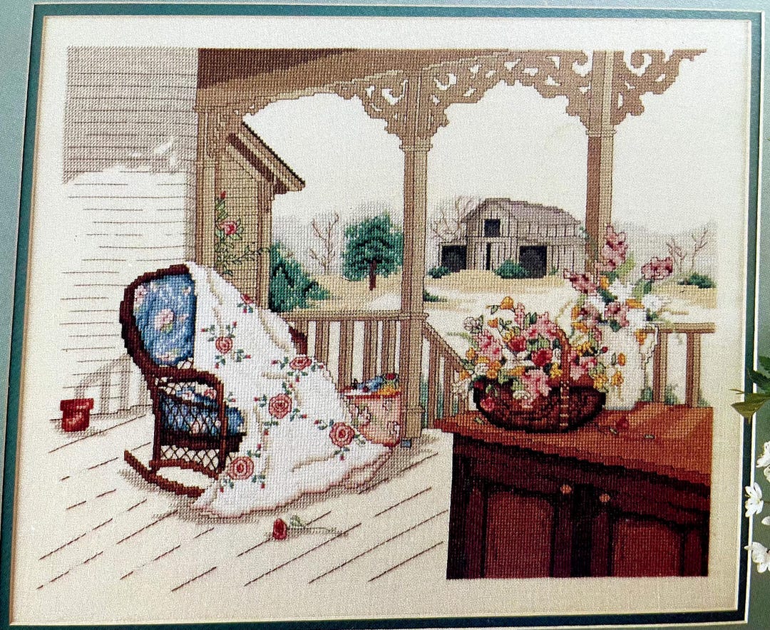 Leisure Arts Vintage Cross Stitch Pattern Booklet ROSE OF SHARON ...