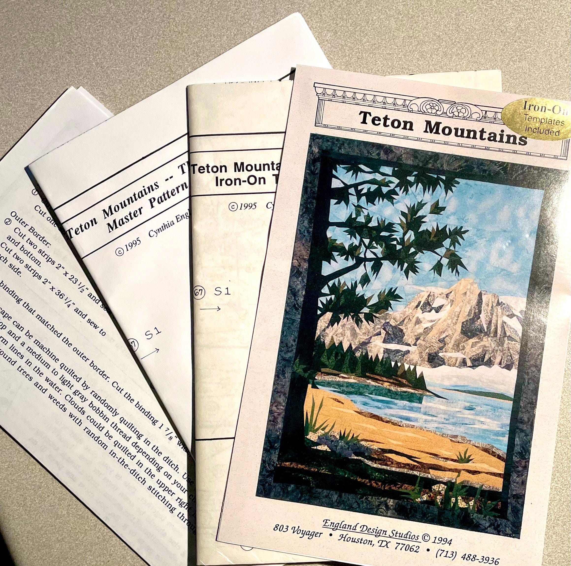 England Design Studios Advanced Picture Piecing Quilt Pattern TETON ...