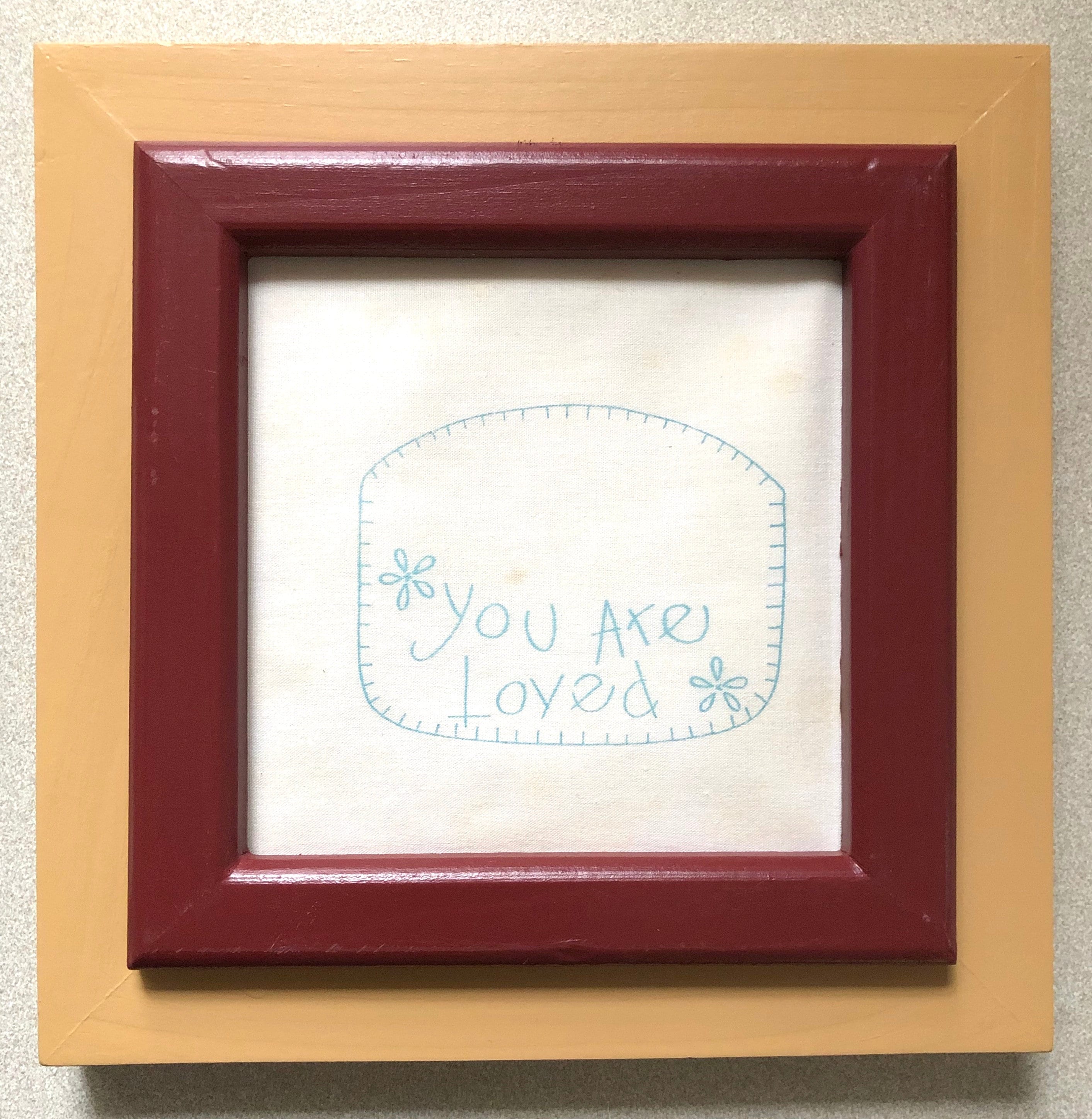 Provo Craft Complete Embroidery Kit YOU ARE LOVED Includes Double Frame ...
