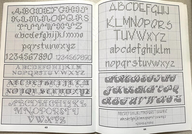 Good Natured Girls Cross Stitch Pattern Book ALPHABETICAL ORDER Huge ...