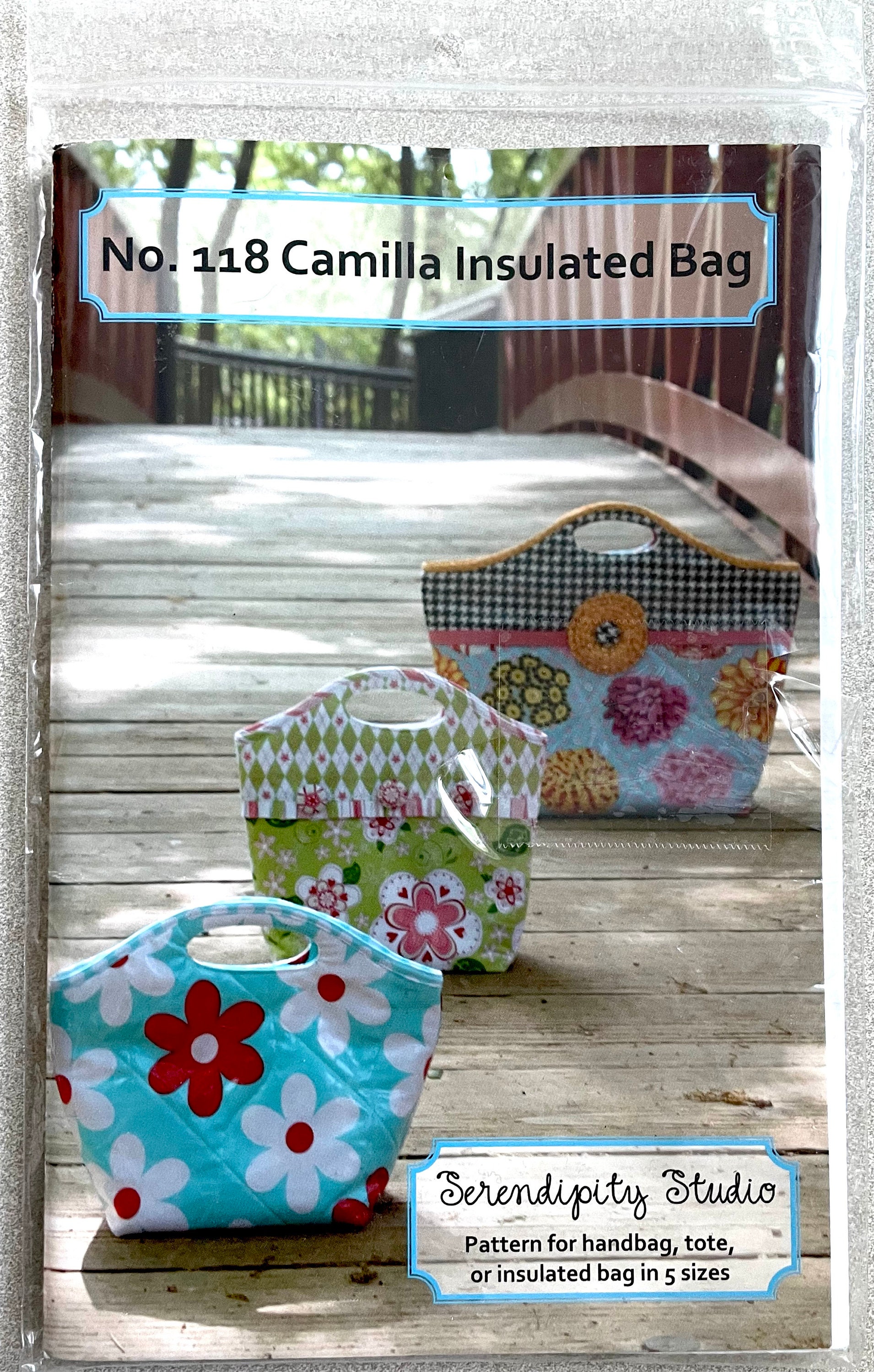 Serendipity Studio Sewing Pattern HANDBAG TOTE Insulated Bag 3 Styles ...