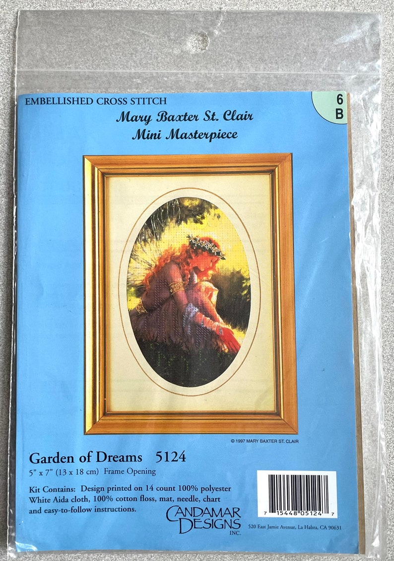 Candamar Designs Embellished Cross Stitch Kit GARDEN OF DREAMS Mary ...