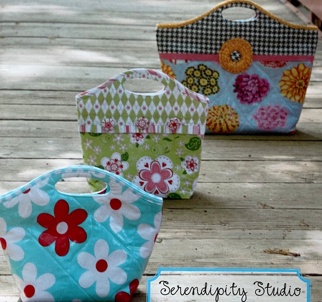 Serendipity Studio Sewing Pattern HANDBAG TOTE Insulated Bag 3 Styles ...