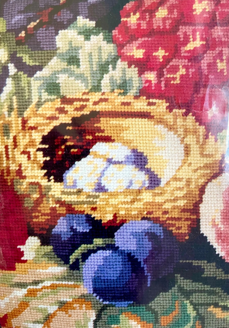 Erica Wilson Needlepoint Pillow Kit BIRD'S NEST Metropolitan Museum of ...