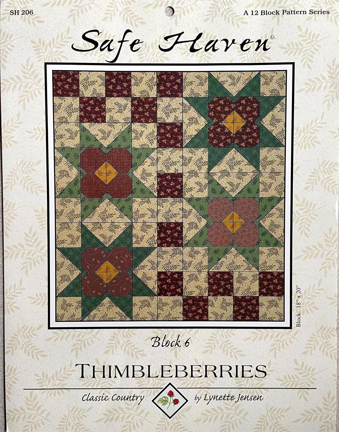 Thimbleberries 12 Block Pattern Series lot SAFE HAVEN Listing Includes ...