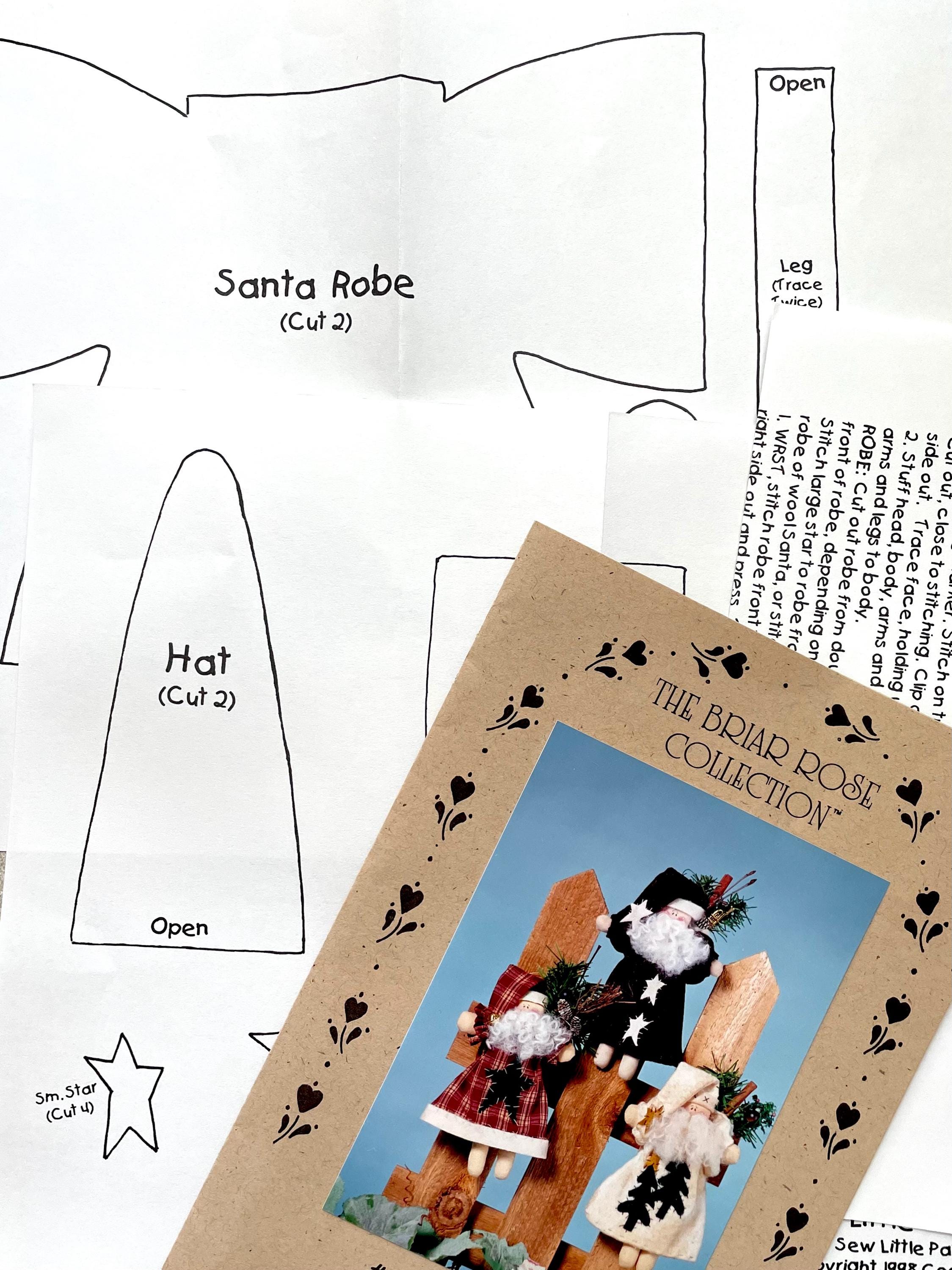 Briar Rose Collection Sewing Pattern #157 LITTLE SANTAS Craft Some ...