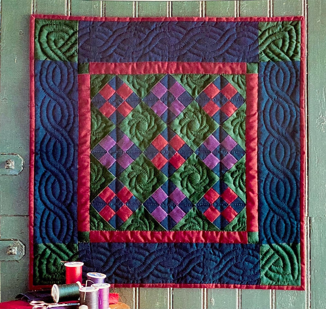 Rachel's of Greenfield Wallhanging Quilt Kit NINE -PATCH Deep Rich ...