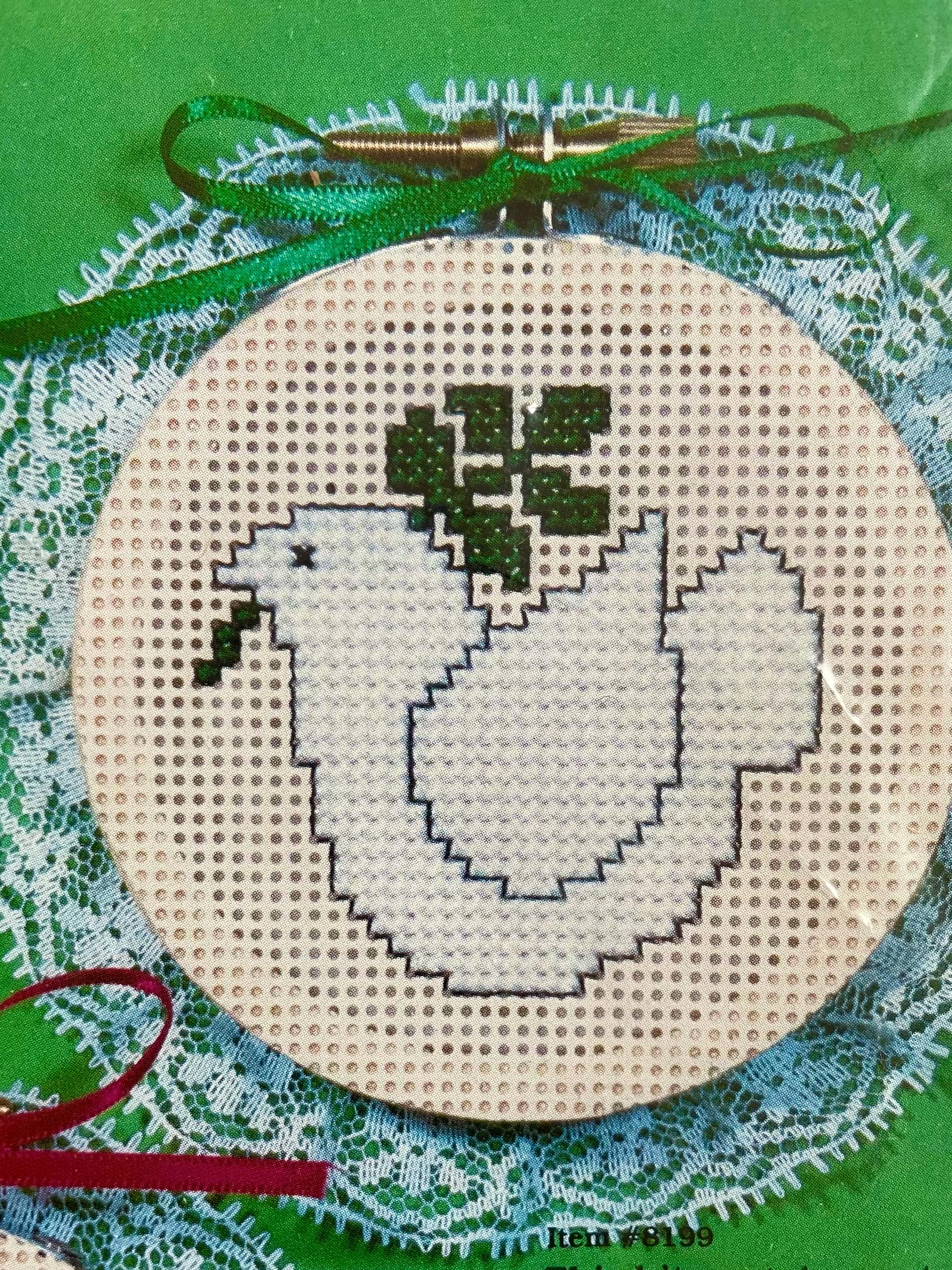 Yarn Tree Vintage Perforated Paper Cross Stitch Ornament Kit VICTORIAN ...