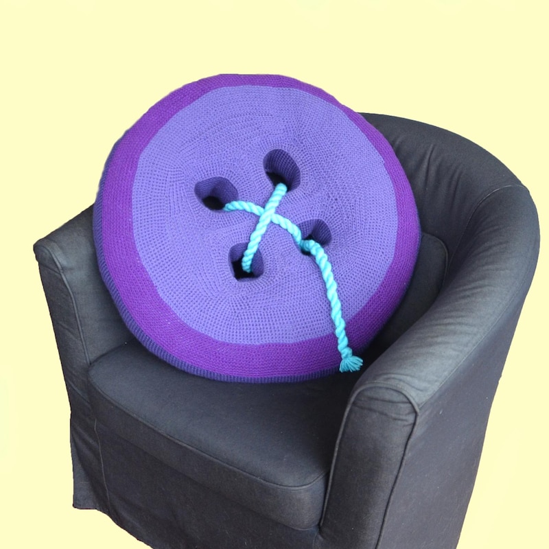 Button Cushion - Etsy UK