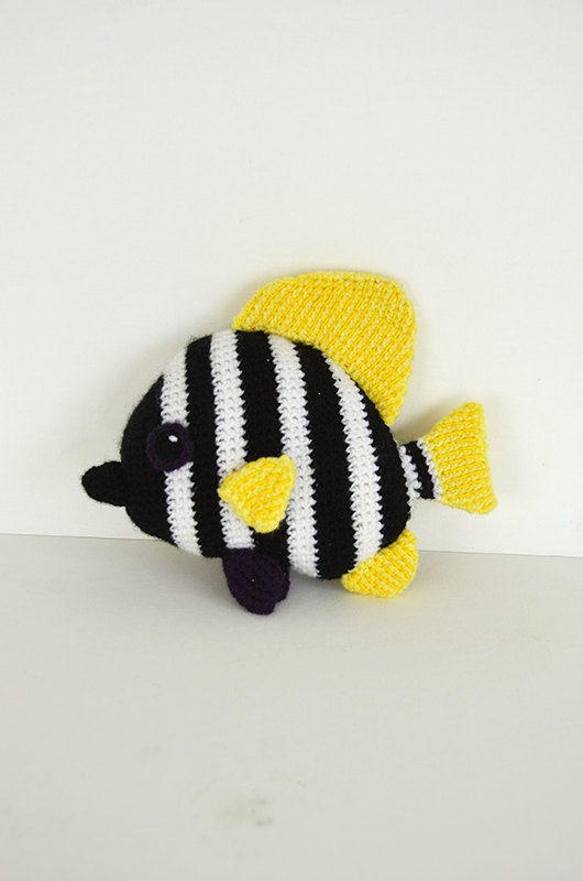 Striped Boarfish Crochet Pattern, Fish Amigurumi Pattern, Crochet ...