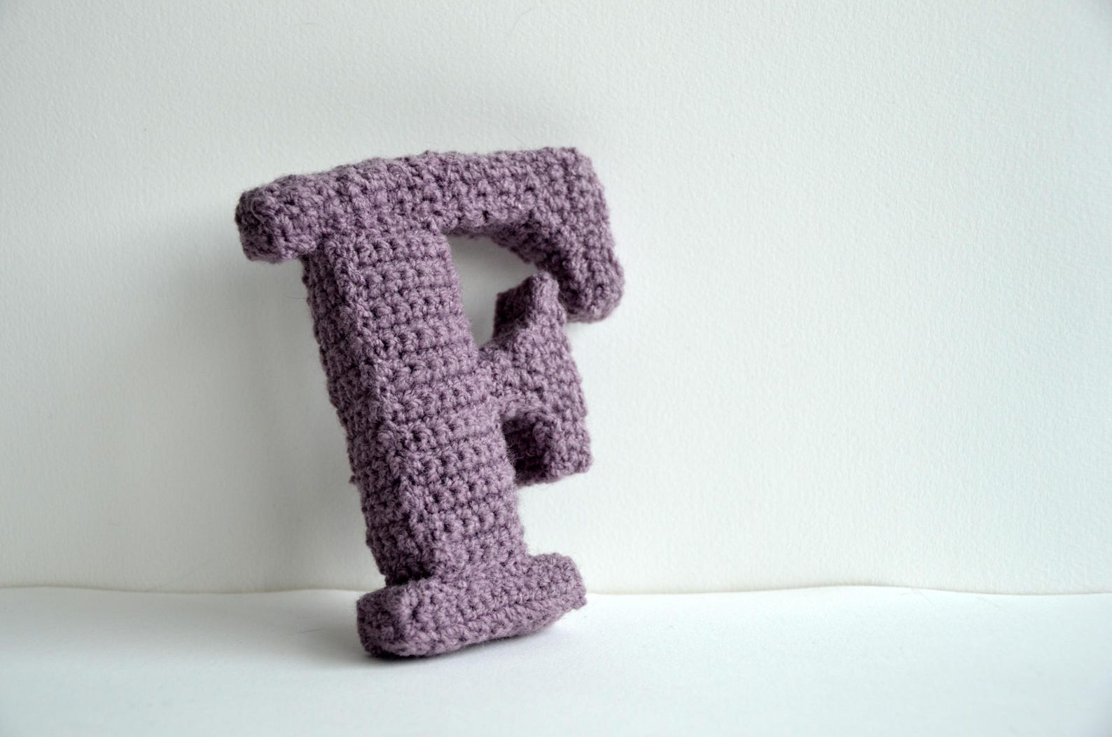 Letter F Crochet Pattern, 3D Alphabet Crochet Pattern, 3d Words Pattern ...
