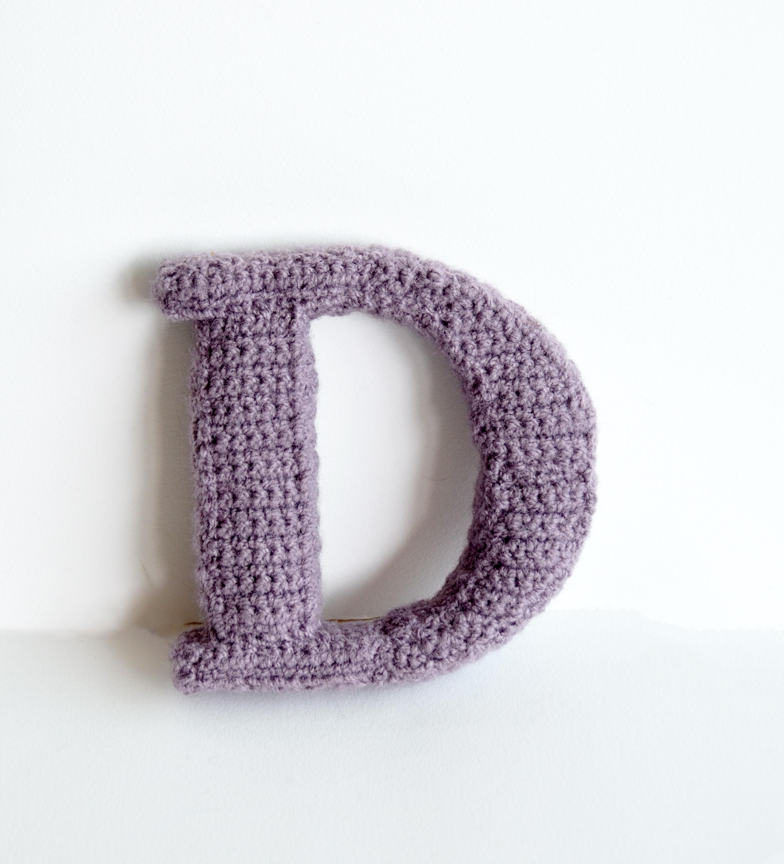 Letter D Crochet Pattern, 3D Alphabet Crochet Pattern, 3d Words Pattern ...