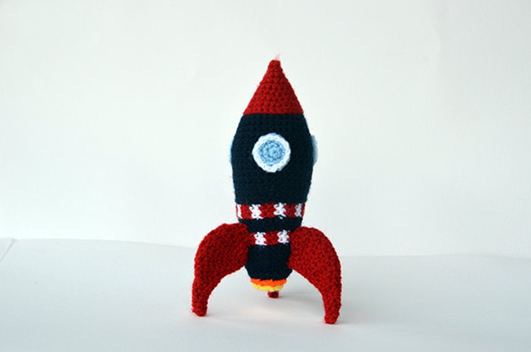 Rocket Crochet Pattern, Amigurumi Rocket, Crochet Rocket Ship Pattern ...