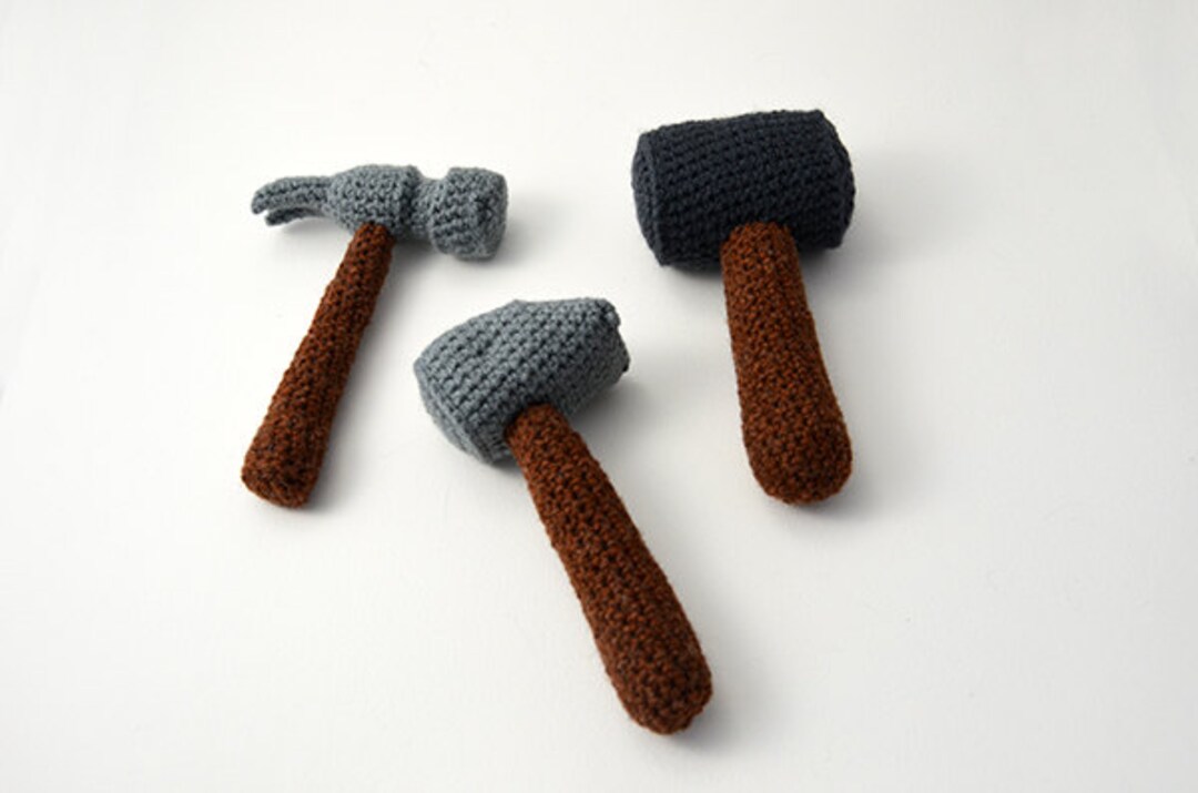 Hammer Crochet Pattern Set, Hammers Crochet Pattern, Amigurumi Tools ...