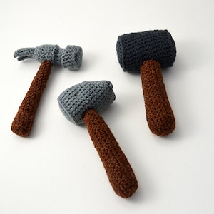 Hammer Crochet Pattern Set, Hammers Crochet Pattern, Amigurumi Tools ...