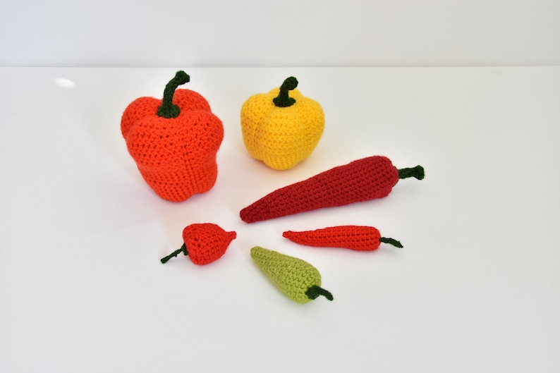 Peppers Crochet Pattern Pepper Crochet Pattern Pepper | Etsy