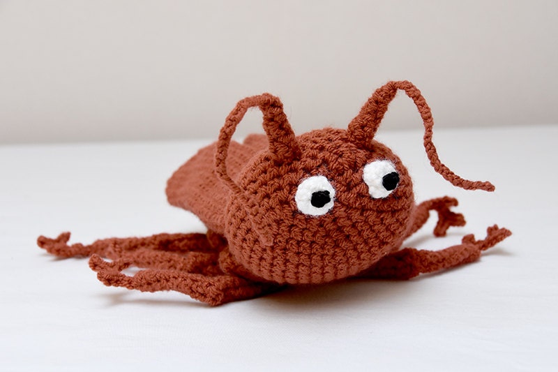 Cockroach Crochet Pattern - Amigurumi Cockroach - Roach Crochet Pattern ...