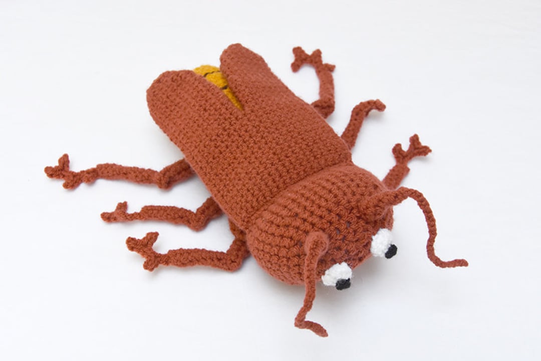 Cockroach Crochet Pattern - Amigurumi Cockroach - Roach Crochet Pattern ...