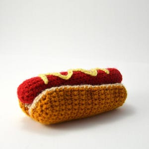 Hotdog Crochet Pattern, Amigurumi Hotdog Pattern, Hot Dog Crochet ...