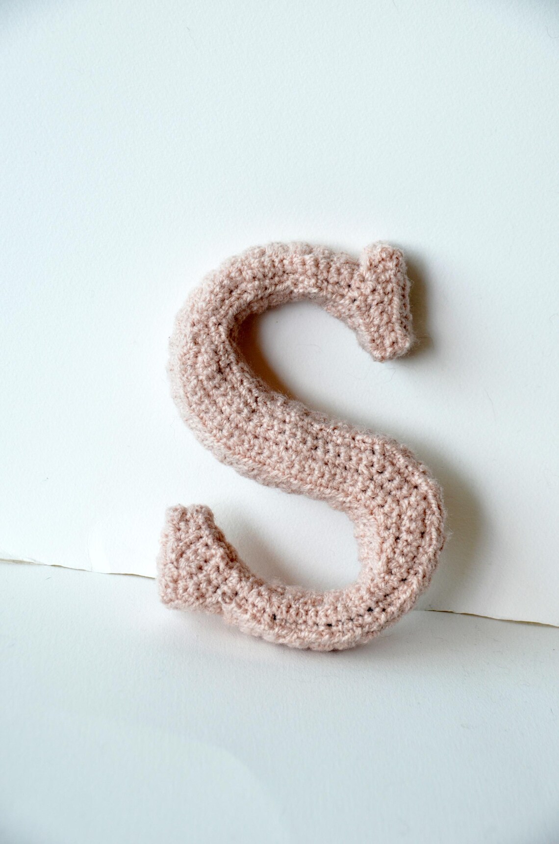 Letter S Crochet Pattern, 3D Alphabet Crochet Pattern, 3d Words Pattern ...