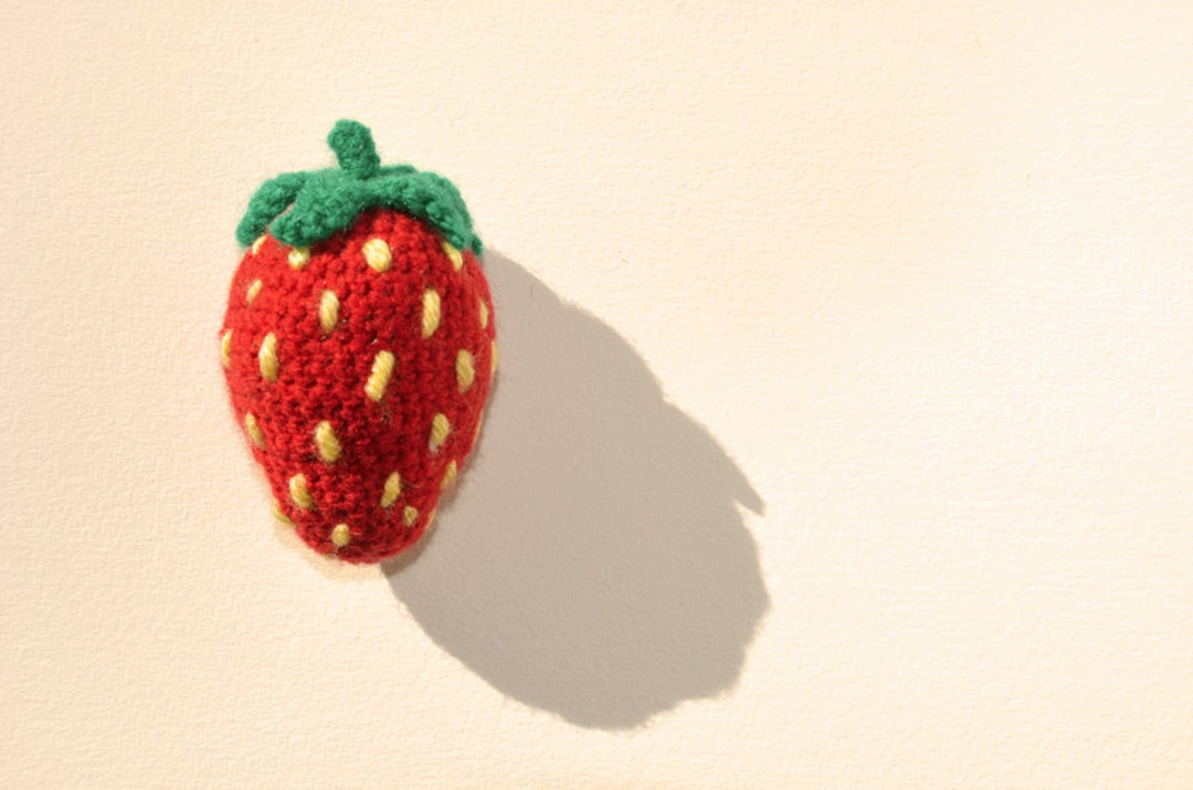 Strawberry Crochet Pattern, Amigurumi Strawberry Crochet Pattern, Fruit ...