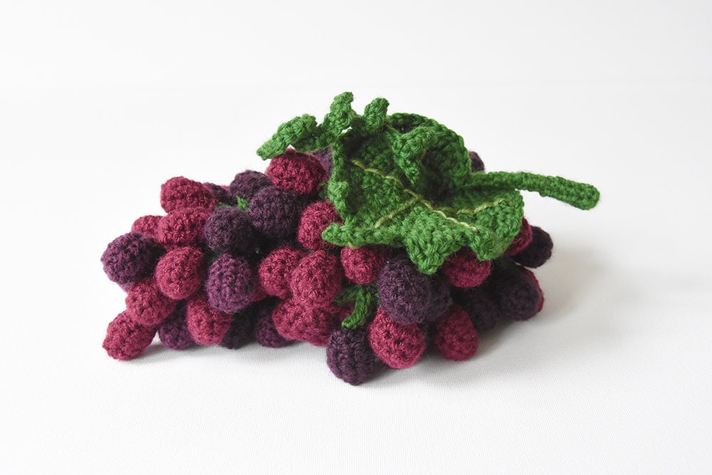 Grape Crochet Pattern Bunch of Grapes Crochet Pattern Grapes | Etsy