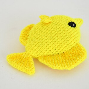 Yellow Tang Fish Crochet Pattern, Tang Fish Amigurumi Pattern, Yellow ...