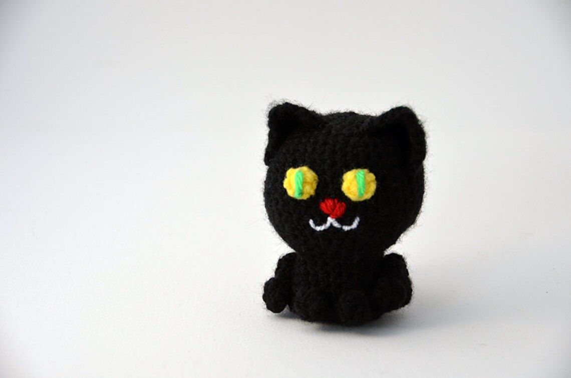 Black Cat Crochet Pattern Black Cat Amigurumi Amigurumi Cat | Etsy