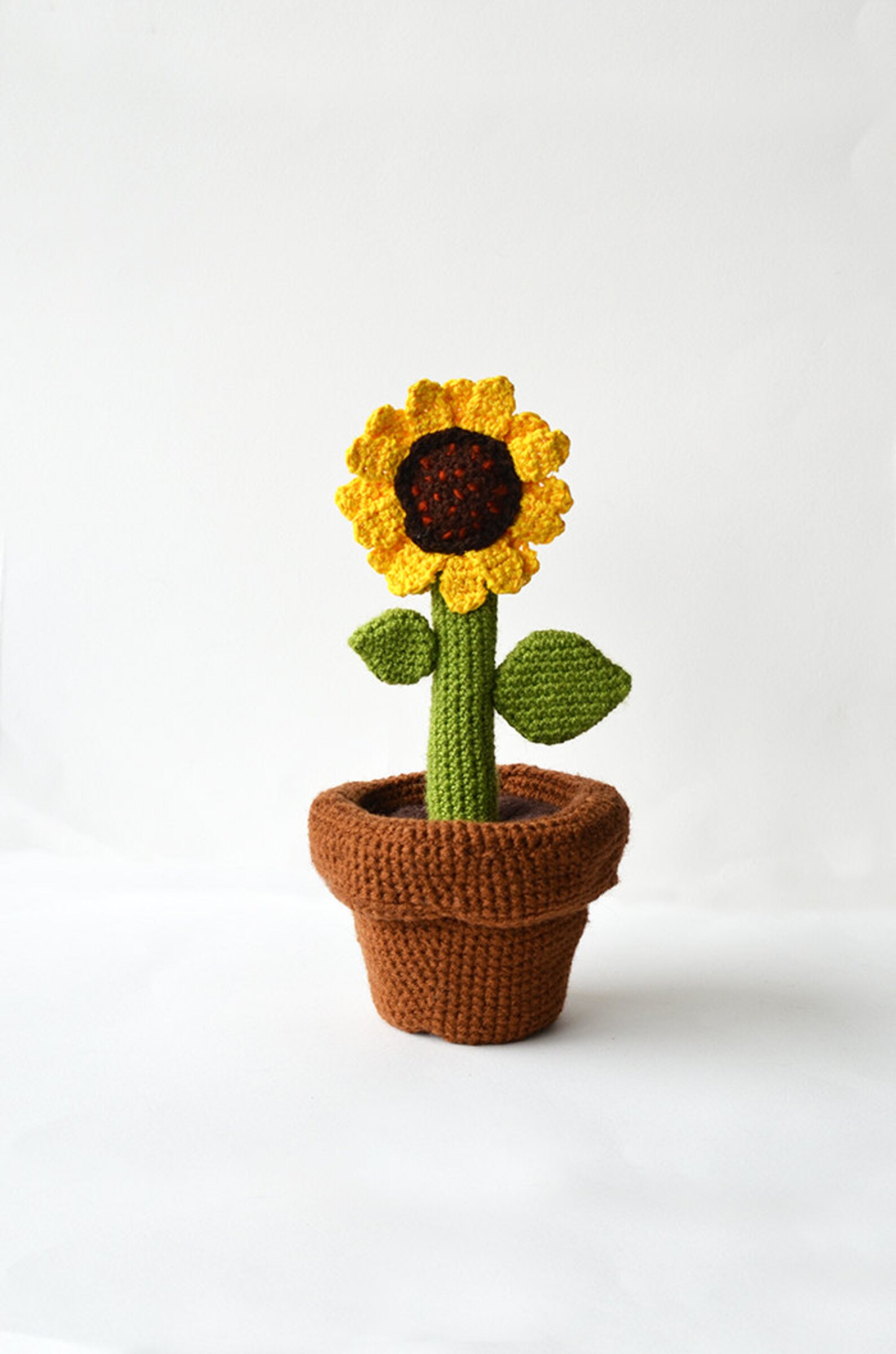 Sunflower in Pot Crochet Pattern Flower in Pot Crochet - Etsy