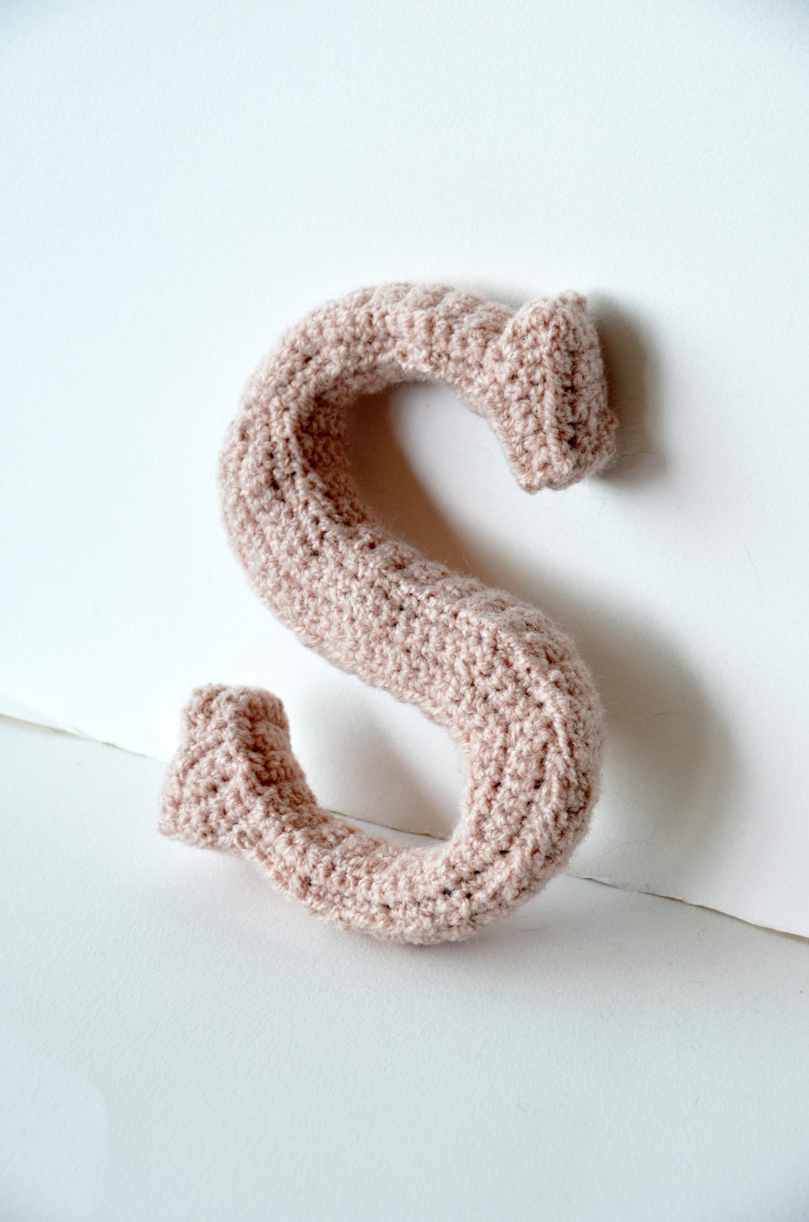 Letter S Crochet Pattern, 3D Alphabet Crochet Pattern, 3d Words Pattern ...