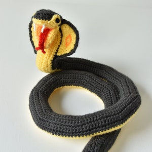 Cobra Crochet Pattern, Snake Crochet Pattern, Crochet Snake Amigurumi ...