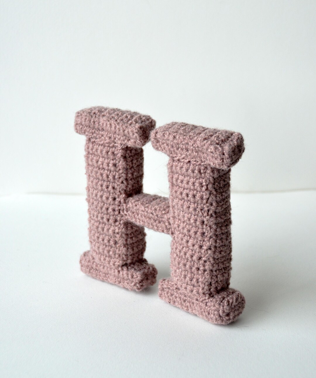 Letter H Crochet Pattern, 3D Alphabet Crochet Pattern, 3d Words Pattern ...