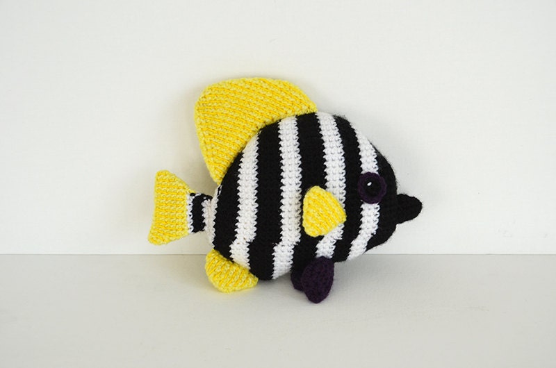 Striped Boarfish Crochet Pattern, Fish Amigurumi Pattern, Crochet ...