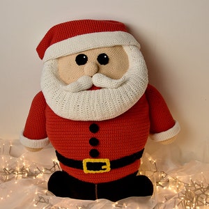Large Santa Claus Crochet Pattern, Christmas Decorations Crochet ...