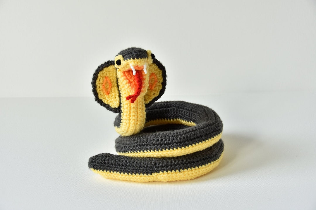 Cobra Crochet Pattern, Snake Crochet Pattern, Crochet Snake Amigurumi ...