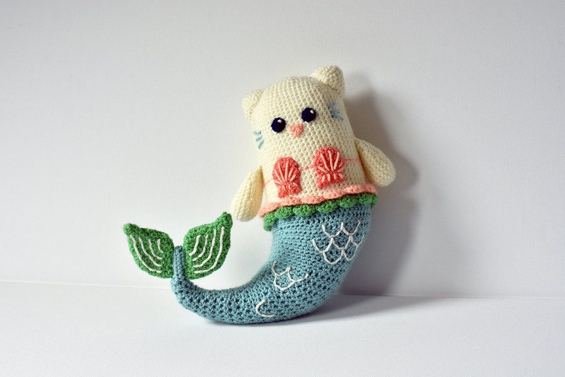 Mermaid Cat Crochet Pattern Cat Crochet Pattern Mermaid Cat - Etsy