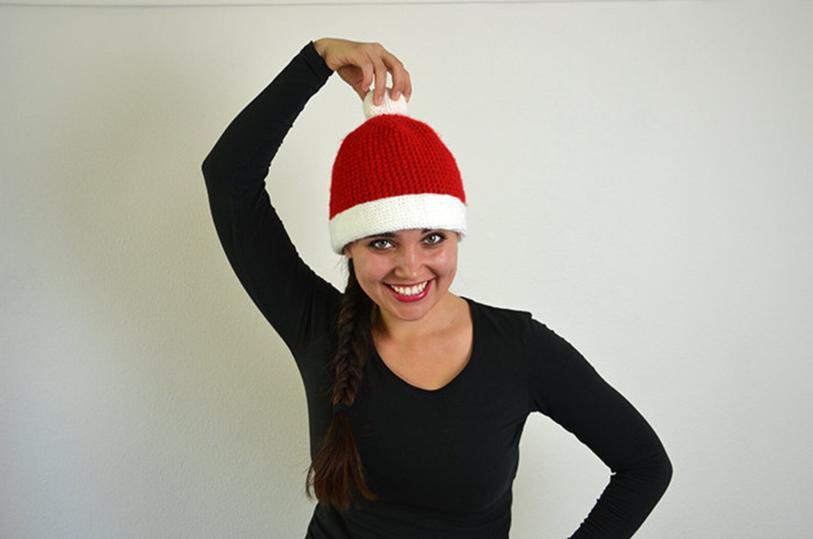 Christmas Beanie Hat Crochet Pattern, Santa Hat (digital Download) - Etsy