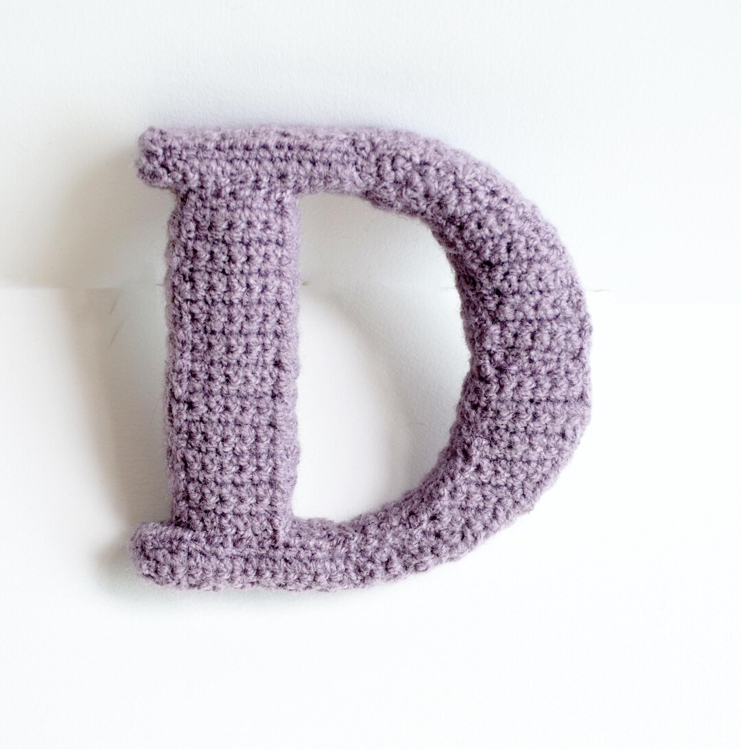 Letter D Crochet Pattern, 3D Alphabet Crochet Pattern, 3d Words Pattern ...