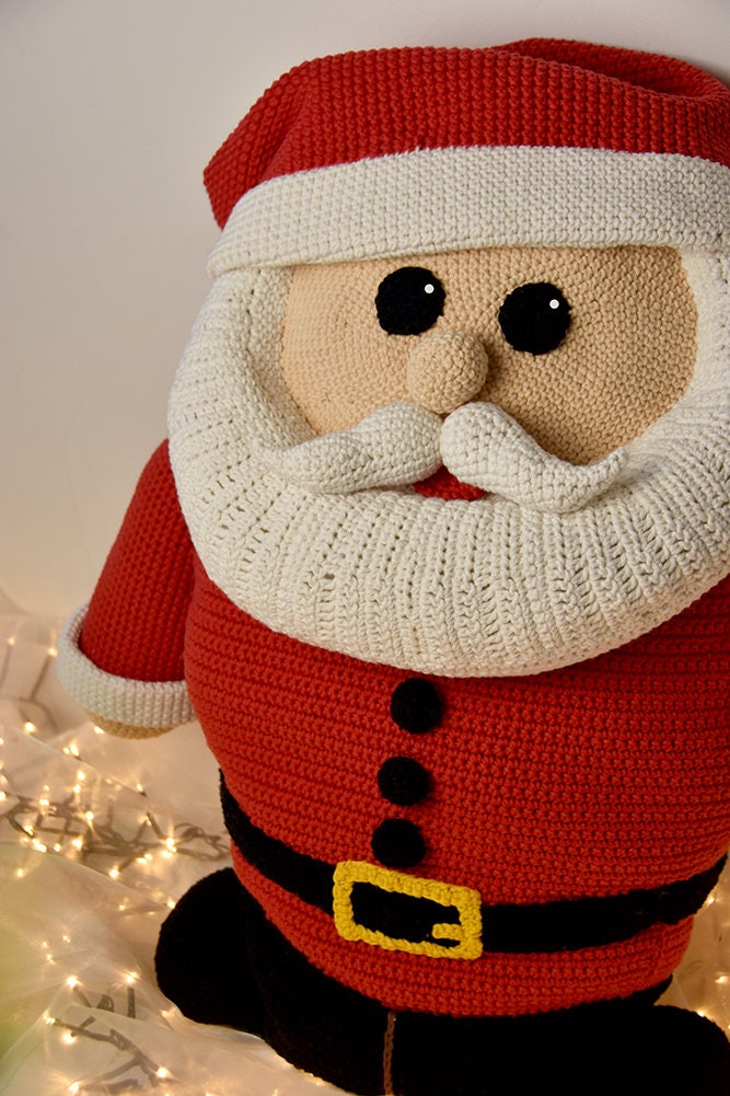 Large Santa Claus Crochet Pattern Christmas Decorations | Etsy