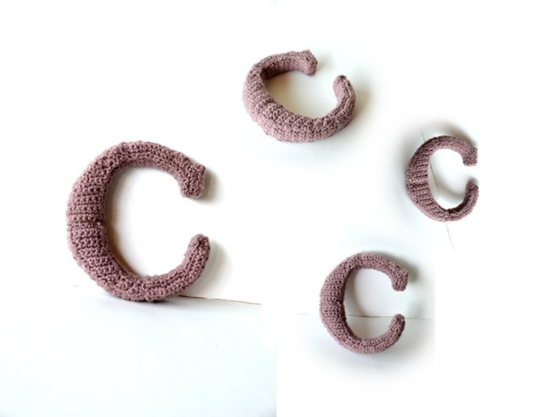 Letter C Crochet Pattern 3D Alphabet Crochet Pattern 3d | Etsy