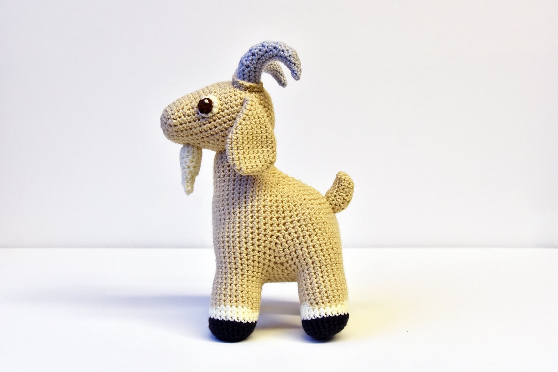Goat Crochet Pattern, Goat Amigurumi Pattern, Farm Animal Crochet ...