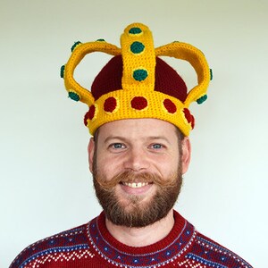 Royal Crown Crochet Pattern, Imperial Crown Hat Pattern, DIY Hat PDF ...