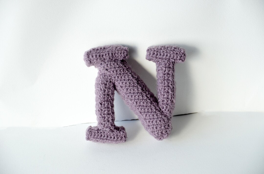 Letter N Crochet Pattern, 3D Alphabet Crochet Pattern, 3d Words Pattern ...